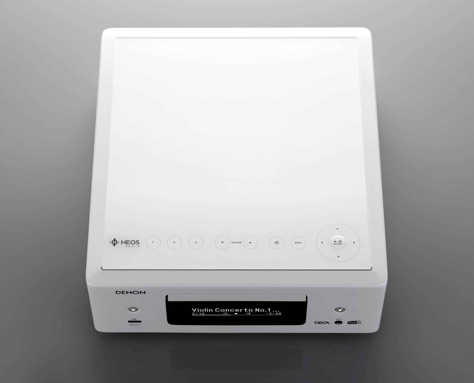 Denon CEOL RCD-N12 CD-striimeri-viritinvahvistin, valkoinen - Simex.fi